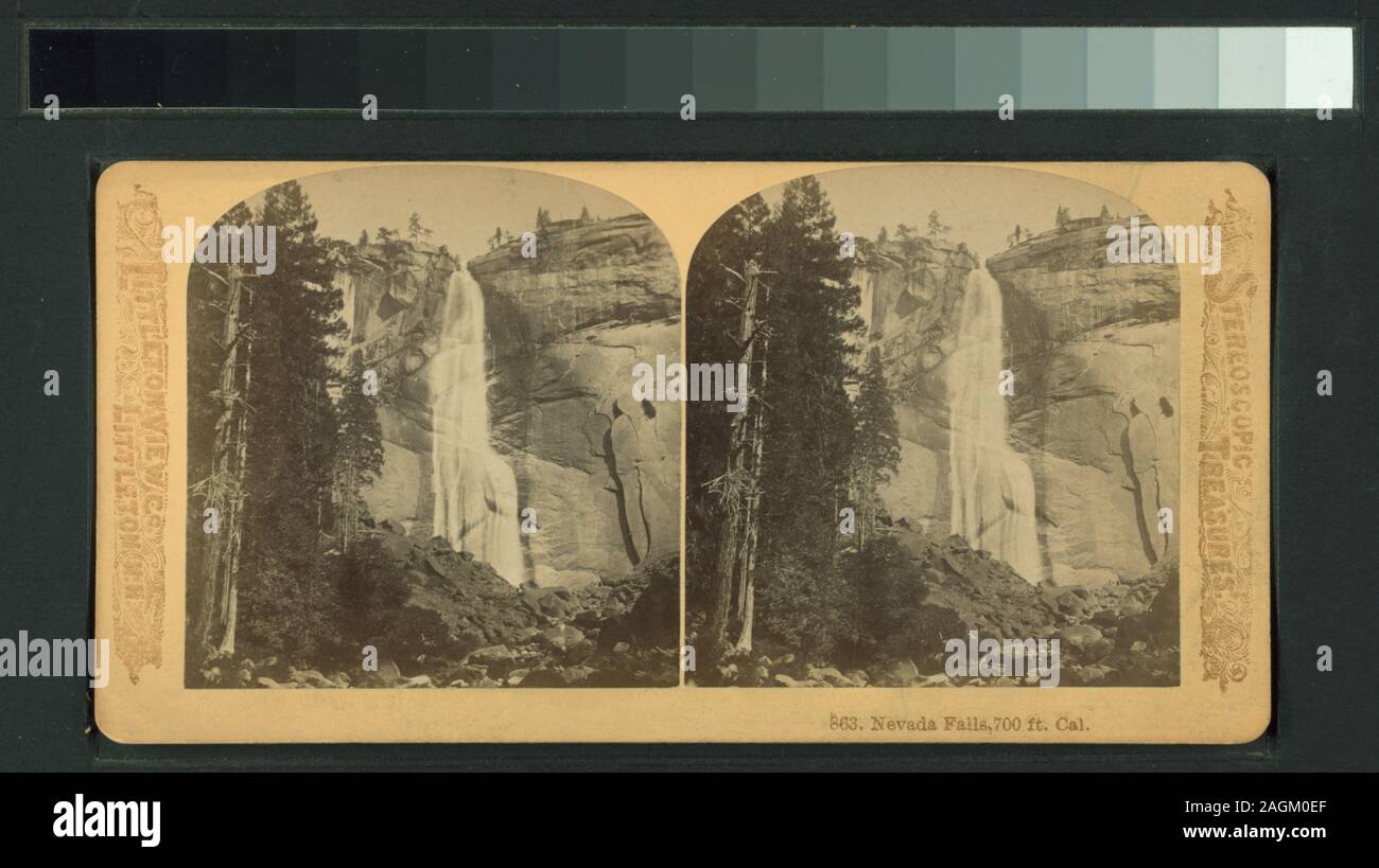 Nevada Falls, 700 ft, Cal published by Littleton View Company.; Nevada ...