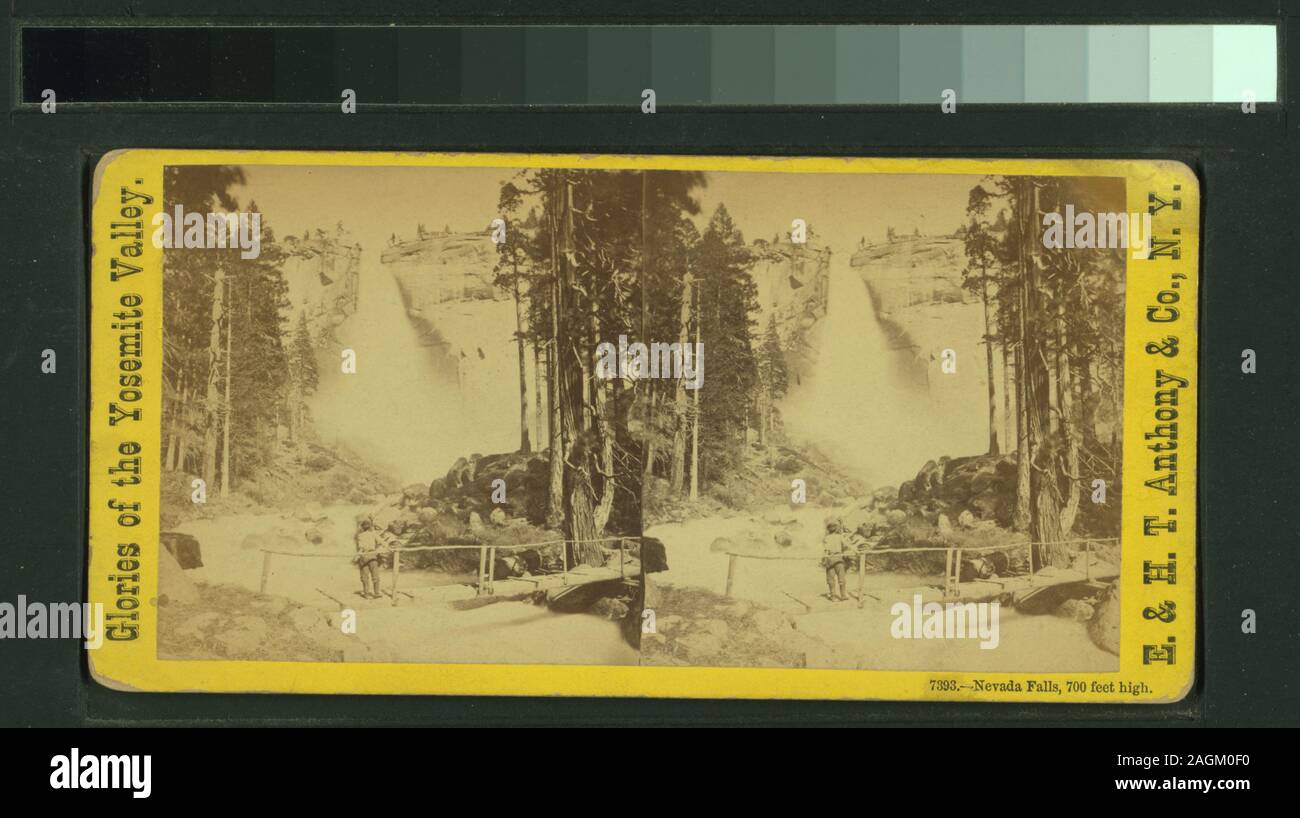 Nevada Falls, 700 ft high by E. & H. T. Anthony & Co.; Nevada Falls ...