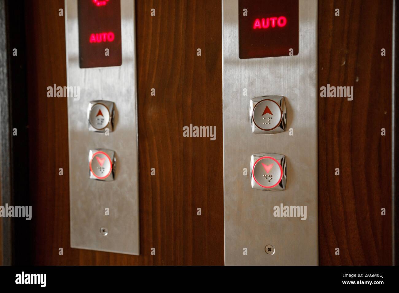 Elevator Buttons Up High Resolution Stock Photography and Images - Alamy