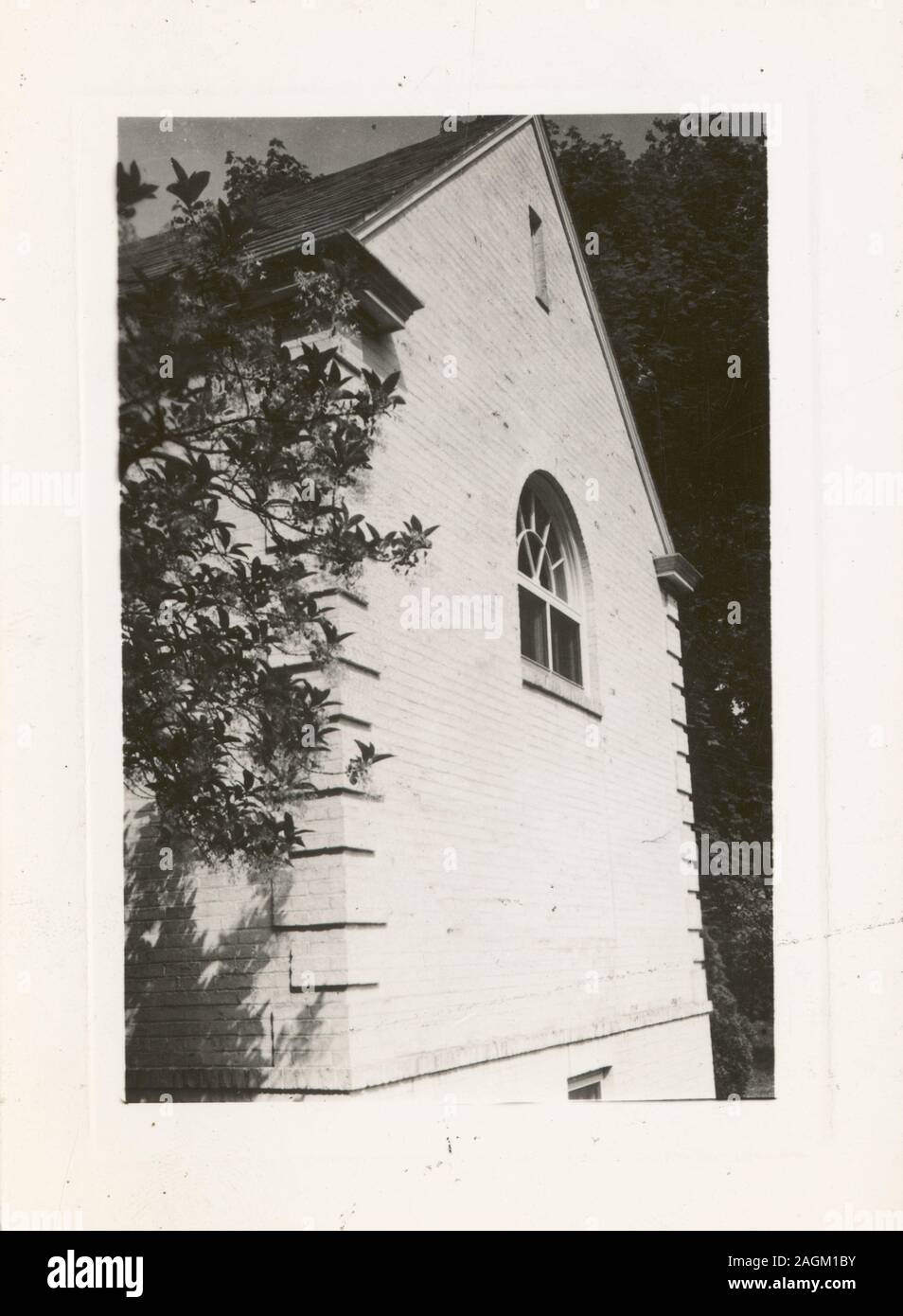 New Dorp, Exterior, gable and arched window; New Dorp, Exterior, gable ...