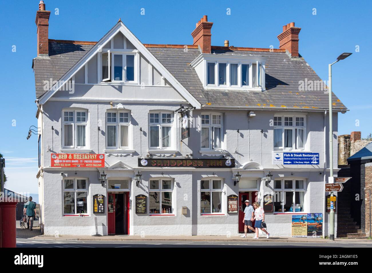 Sandpiper Inn, The Quay, Ilfracombe, Devon, England, United Kingdom ...
