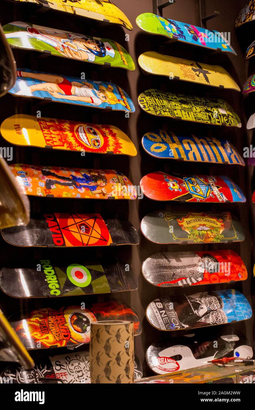Colored skate boards hi-res stock photography and images - Alamy