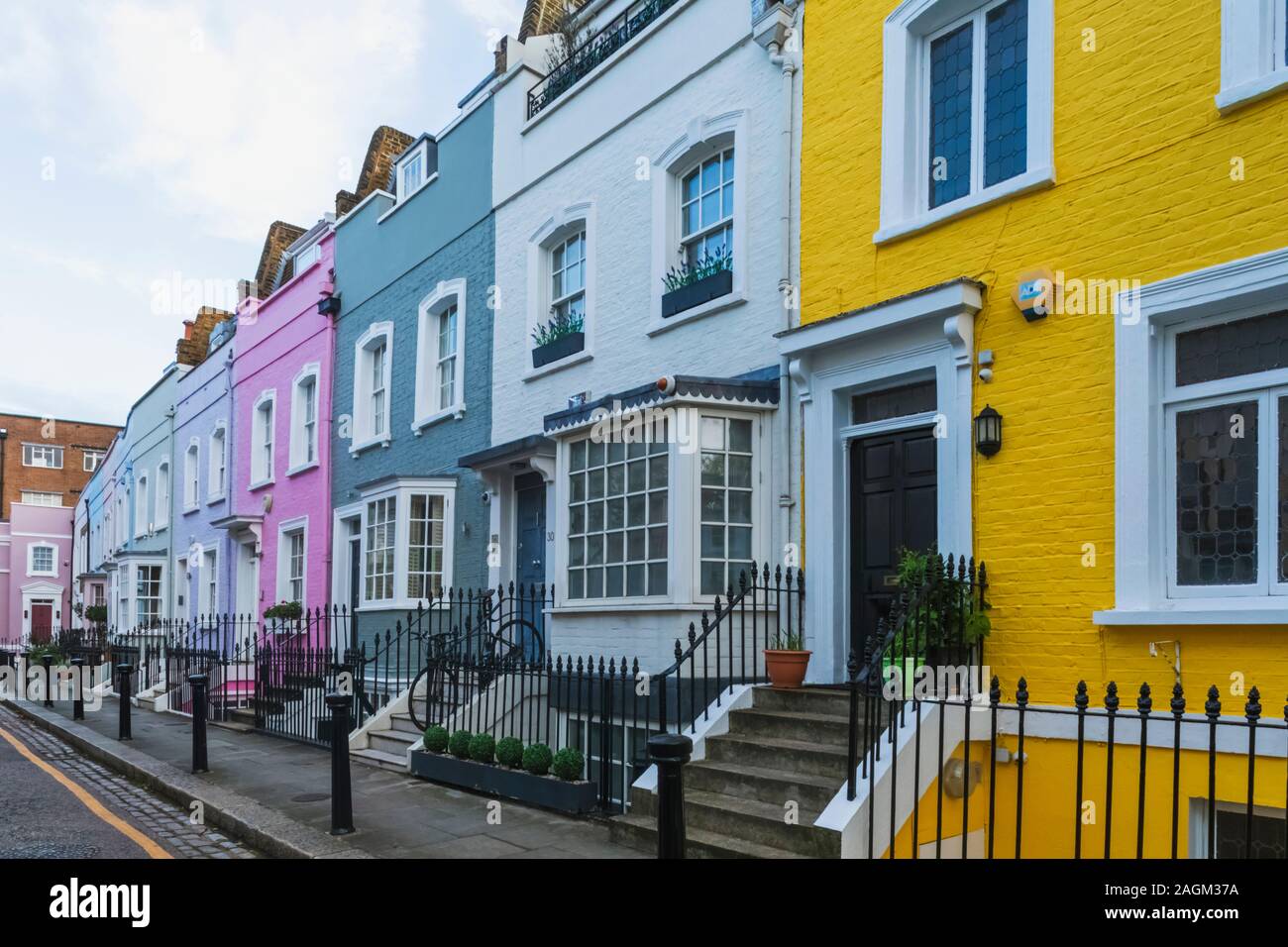England, London, Knightsbridge Belgravia and Chelsea, Colourful ...