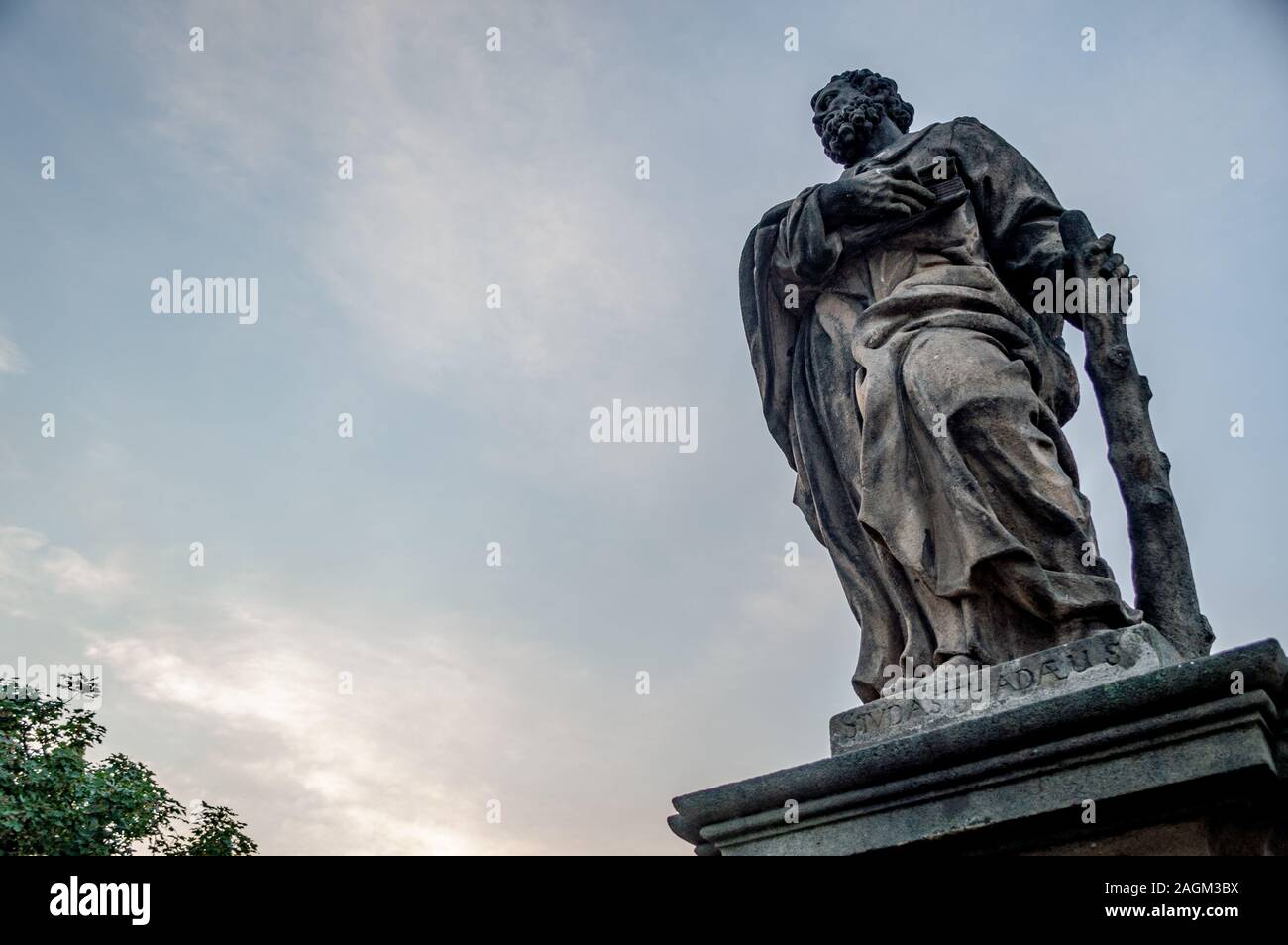 Statues on Charles Bridge Stock Photo - Alamy