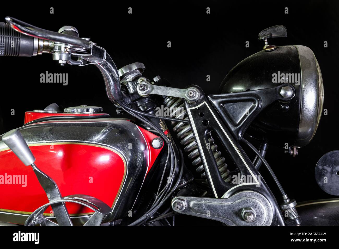 old motorcycle - vintage close up Stock Photo - Alamy