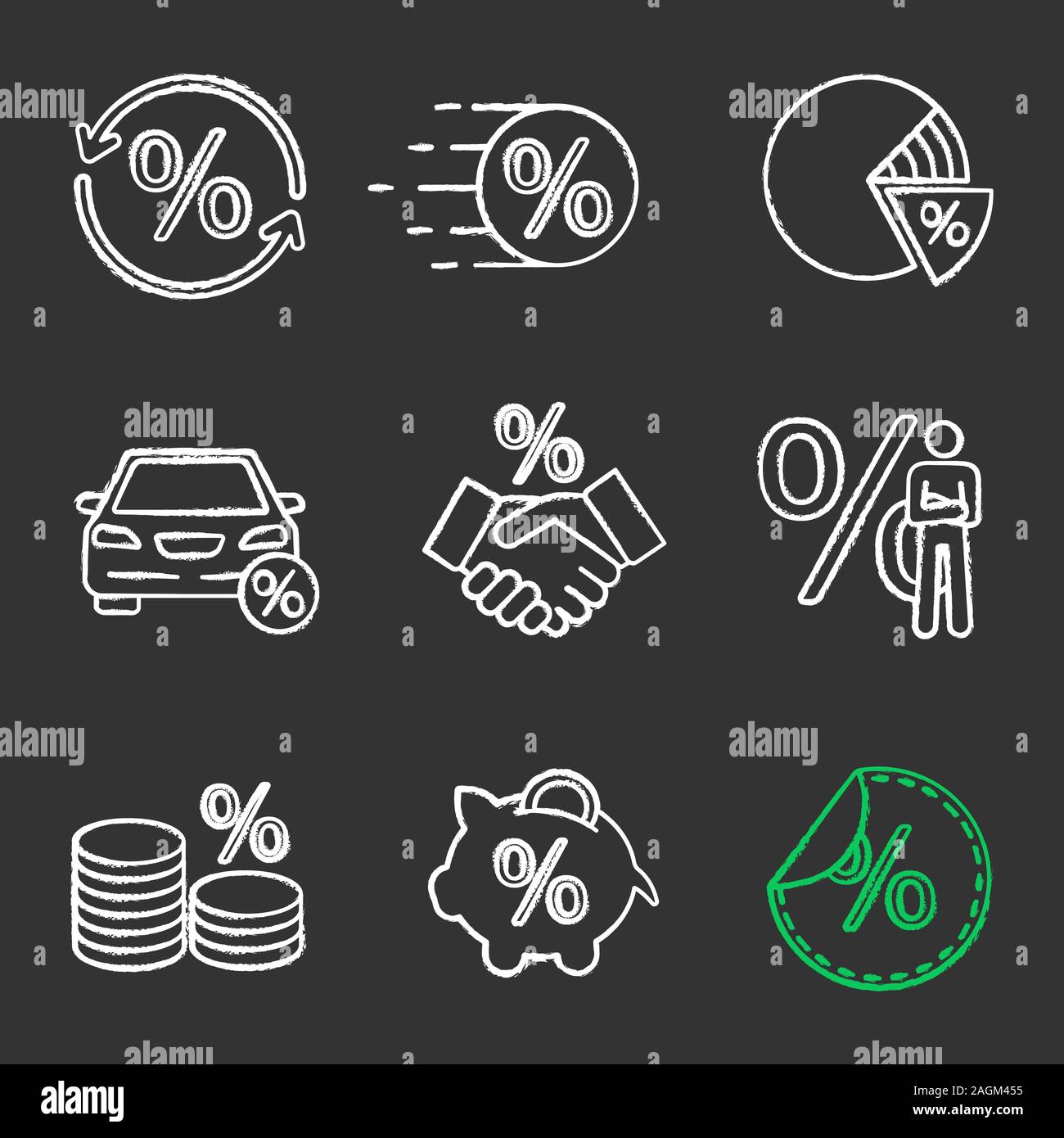 Percent conversion linear icon hi-res stock photography and images - Alamy