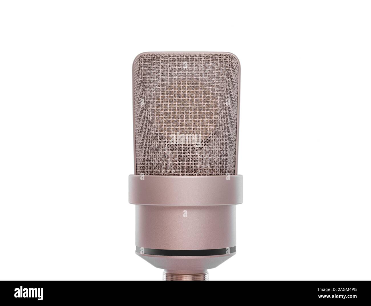 Professional condenser microphoneisolated on white Stock Photo - Alamy