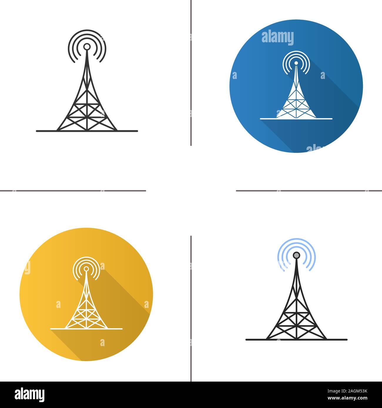 Radio Tower Logo Design
