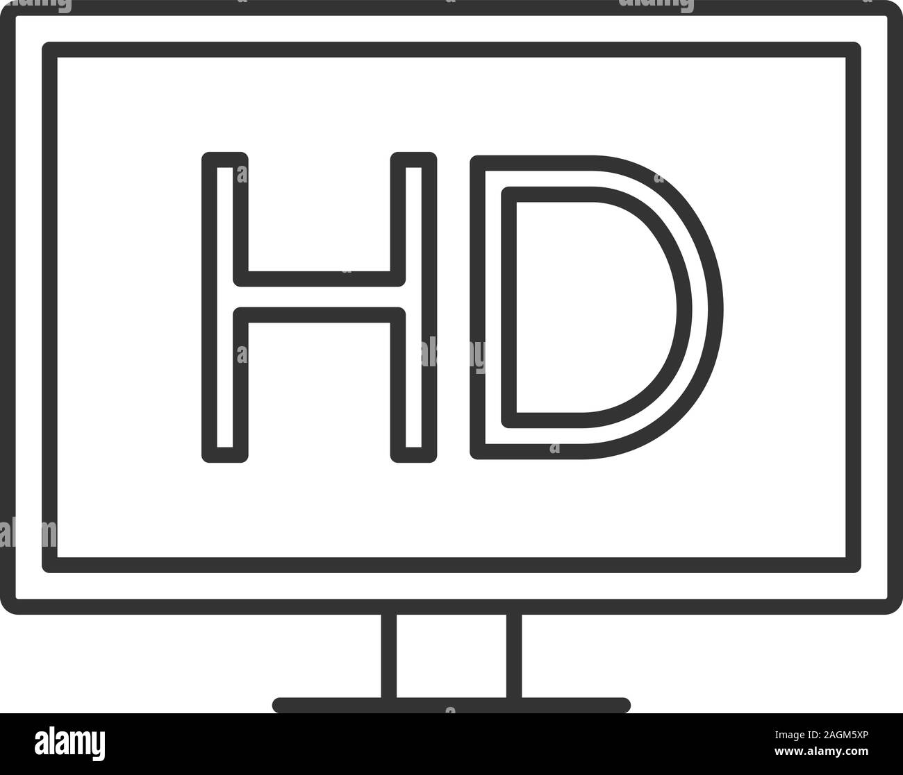 Hd video quality icon Black and White Stock Photos & Images - Alamy