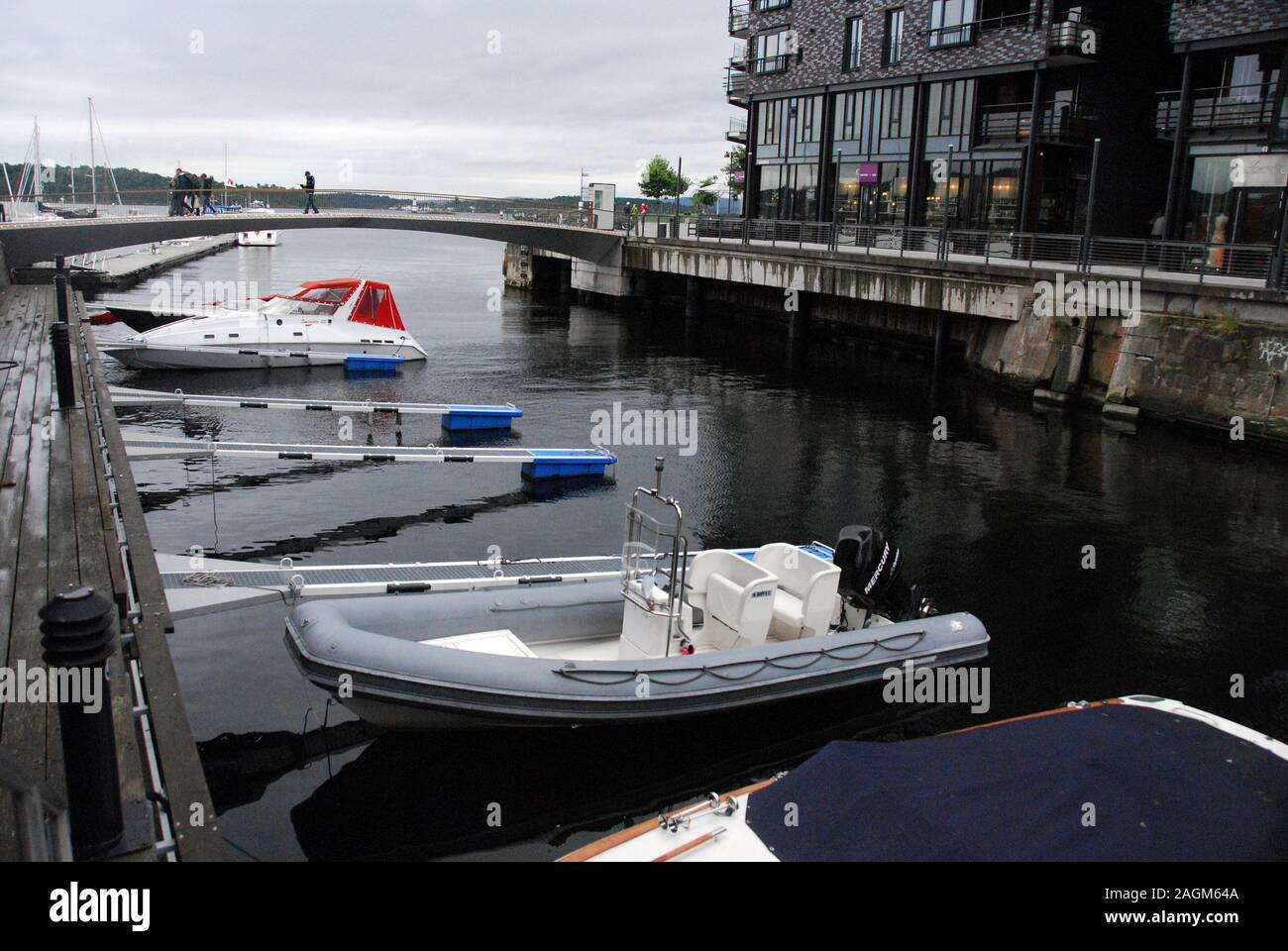Norway, Oslo,Aker Brygge pier part 02 Stock Photo - Alamy