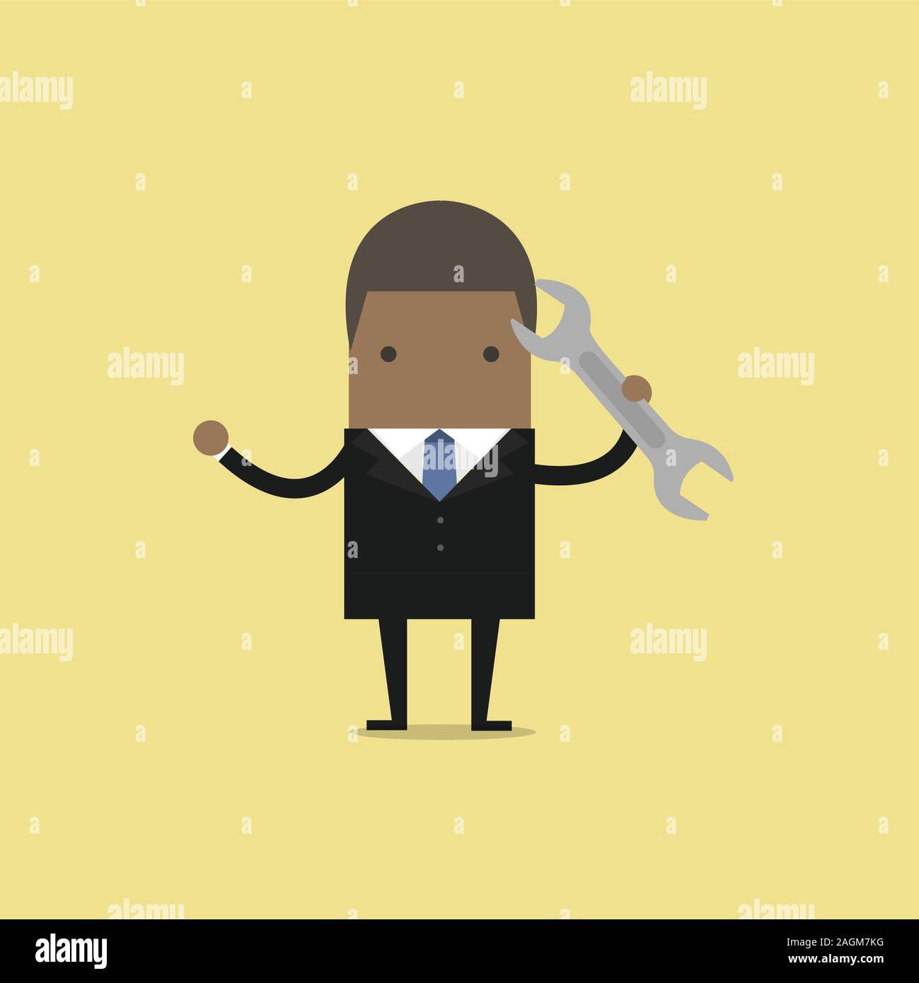 African american repairman Stock Vector Images - Alamy