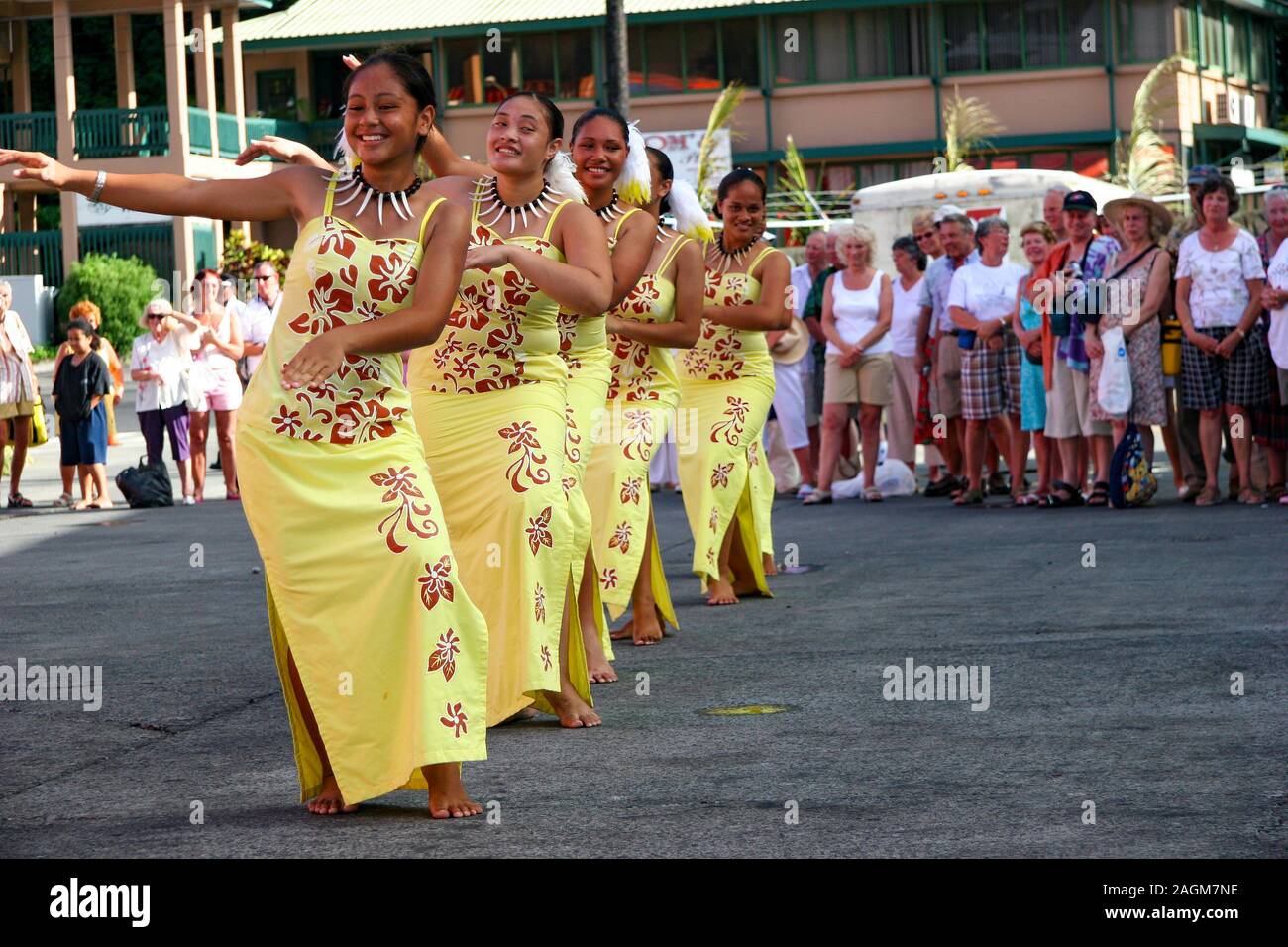 Tourist attraction young adult dancers in Pago Pago, American Samoa ...