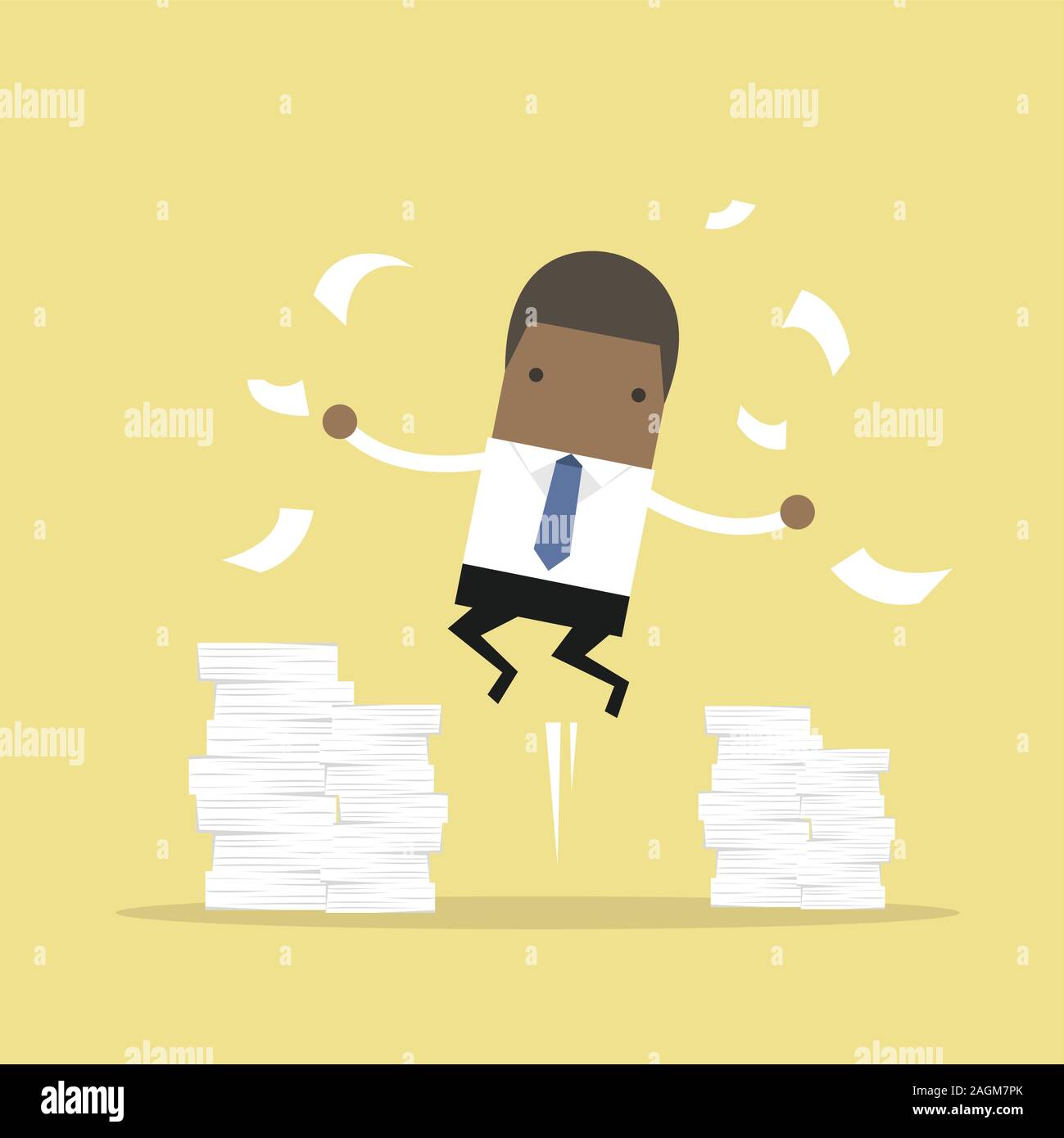 Too Much Paperwork Cartoon