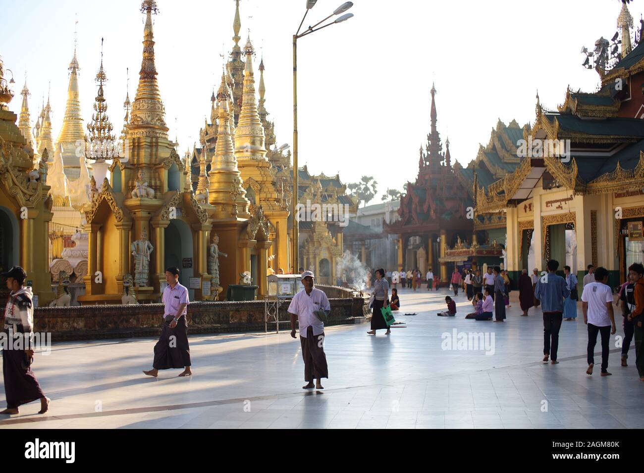 YANGON/MYANMAR - 26th Aug, 2019 : Shwe Dagon Pagoda, Yangon, Myanmar Stock Photo - Alamy