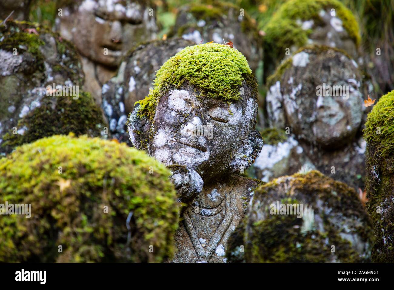 KYOTO, JAPAN -23rd November 2019: Otagi Nenbutsuji Temple is famous for ...