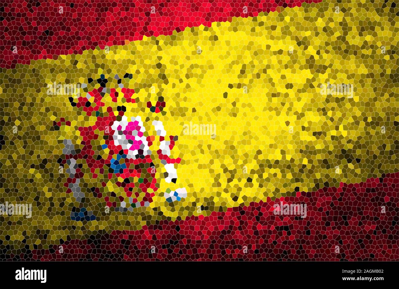 Stained glass country flag abstract background Stock Photo - Alamy