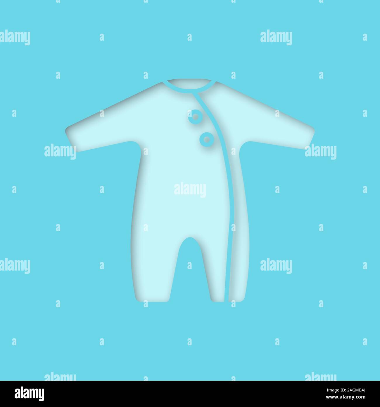Baby clothes cut out Stock Vector Images - Alamy