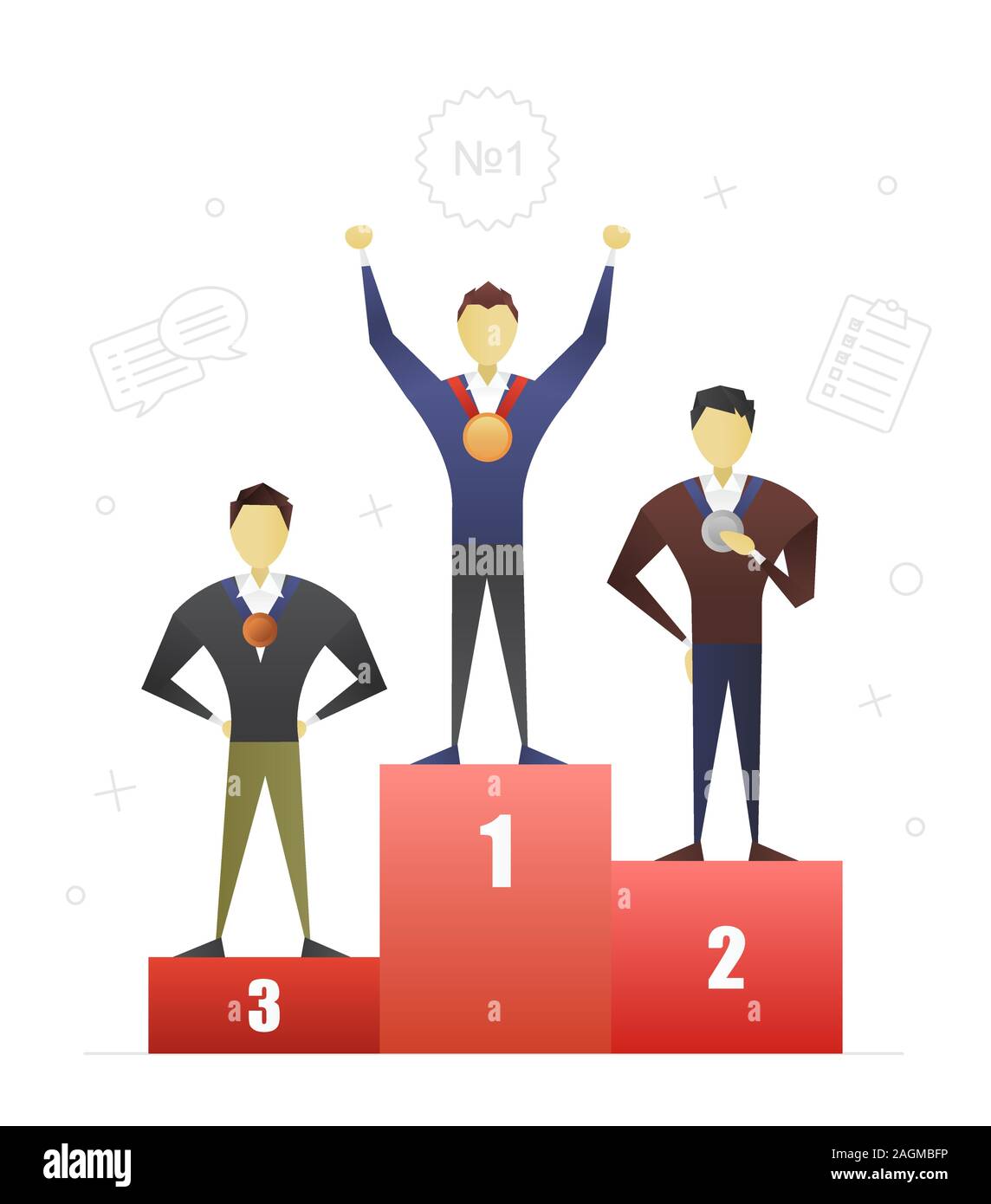 Students contest flat character design. Competition for programmers ...