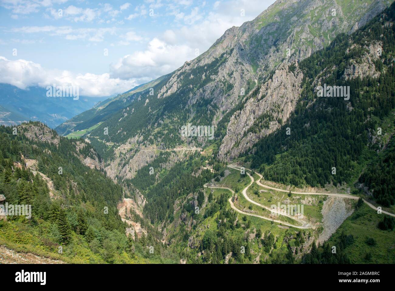 Caykara,Derebaşı turns in Turkey's northeastern Trabzon province are ...