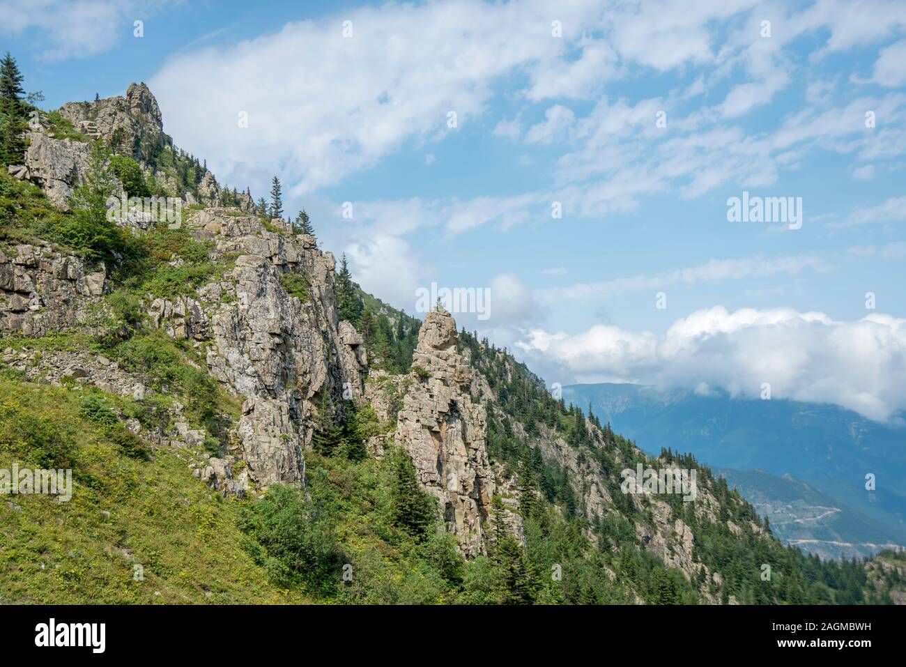 Caykara,Derebaşı turns in Turkey's northeastern Trabzon province are ...