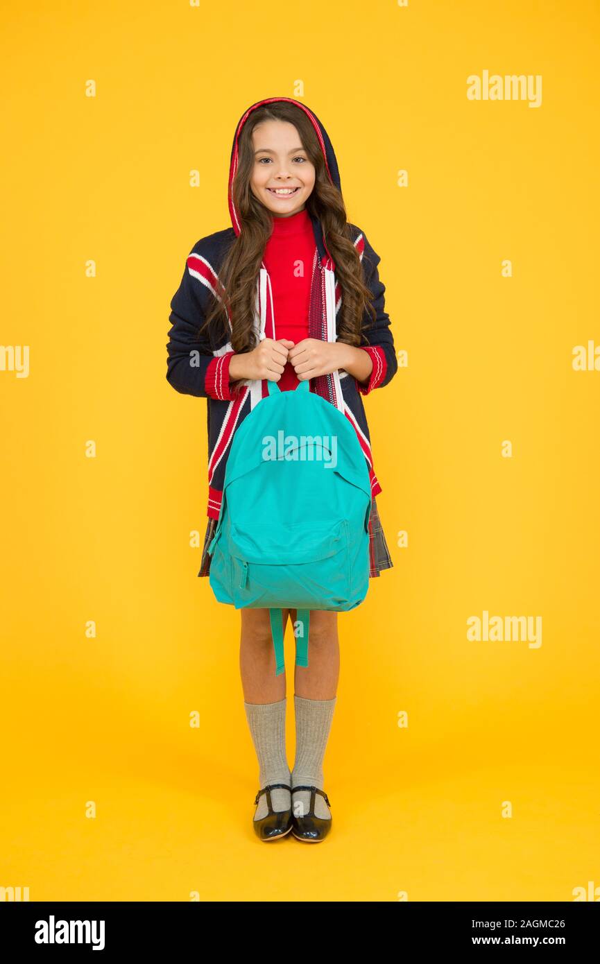 my school bag. kid with english flag on jacket. go study to england ...