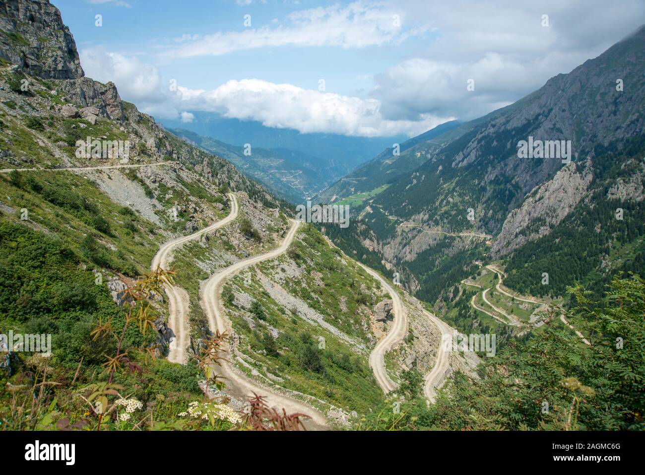 Caykara,Derebaşı turns in Turkey's northeastern Trabzon province are ...