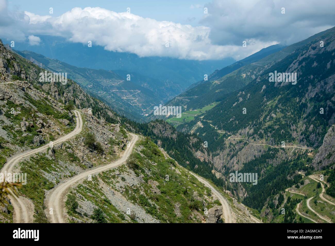 Caykara,Derebaşı turns in Turkey's northeastern Trabzon province are ...