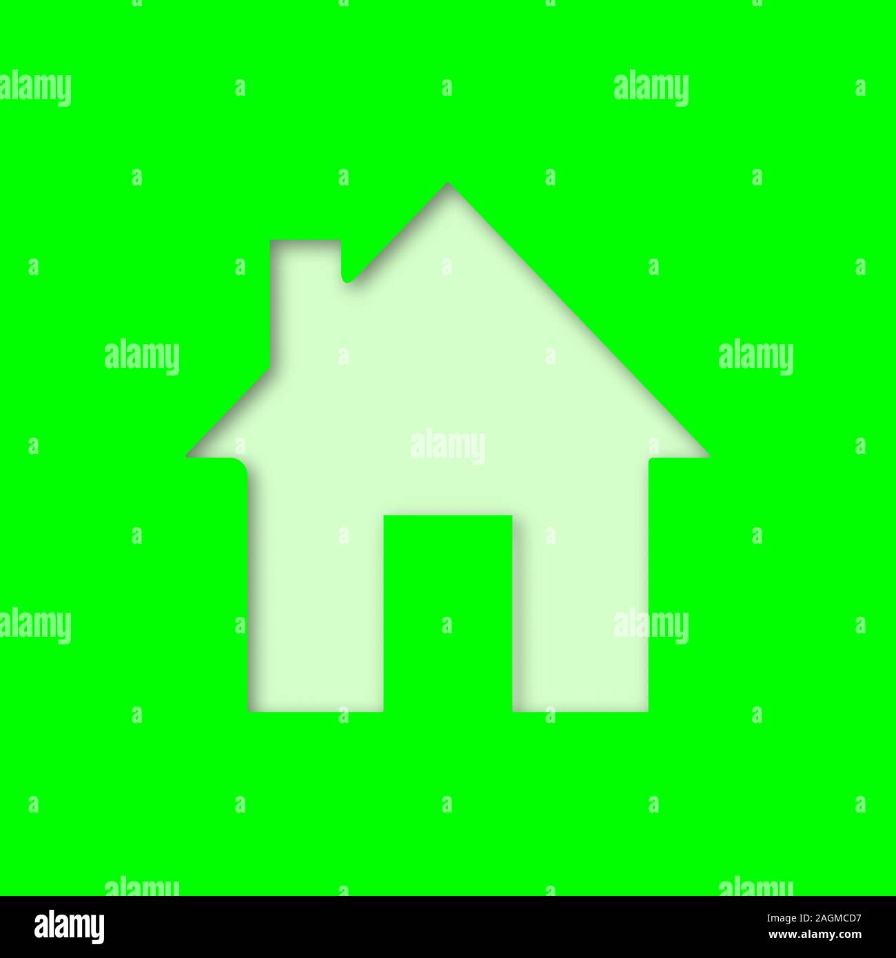 Homepage paper cut out icon. House, home building. Vector silhouette ...