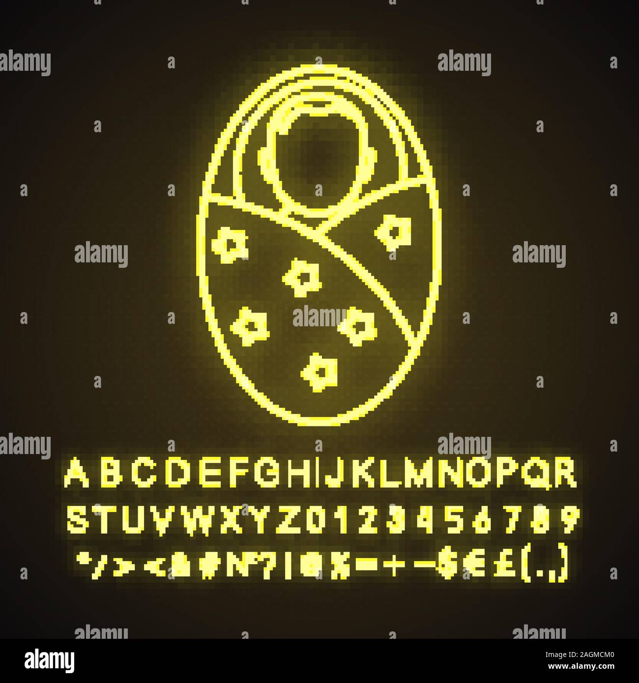 Swaddled baby neon light icon. Newborn child. Glowing sign with ...