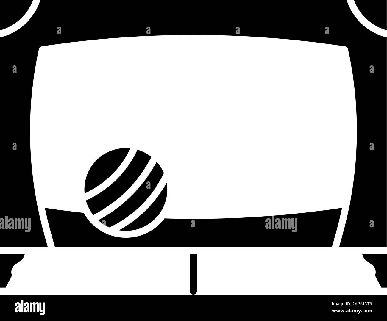 Playpen glyph icon. Silhouette symbol. Negative space. Vector isolated ...