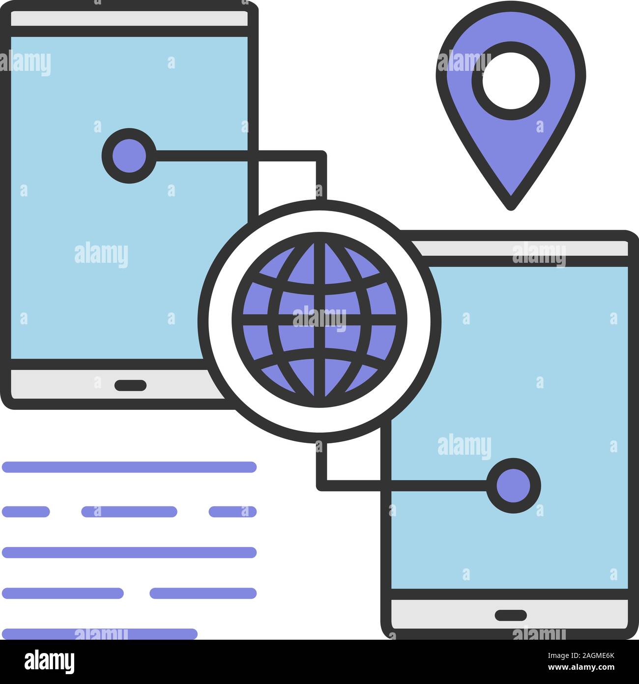 Telephone tracking vector vectors hi-res stock photography and images ...