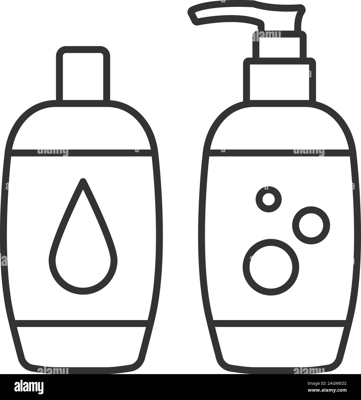 Shampoo Bottle Outline Drawing