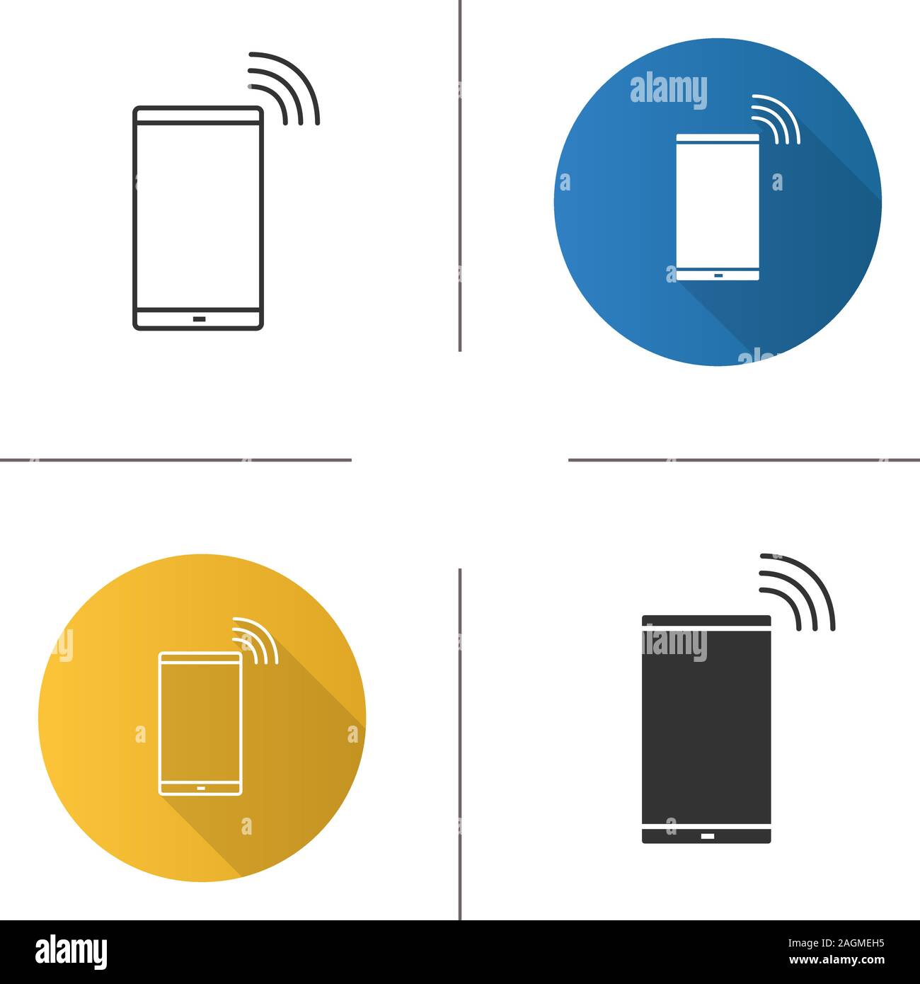 Calling or vibrating smartphone icon. Mobile phone. Incoming call or ...