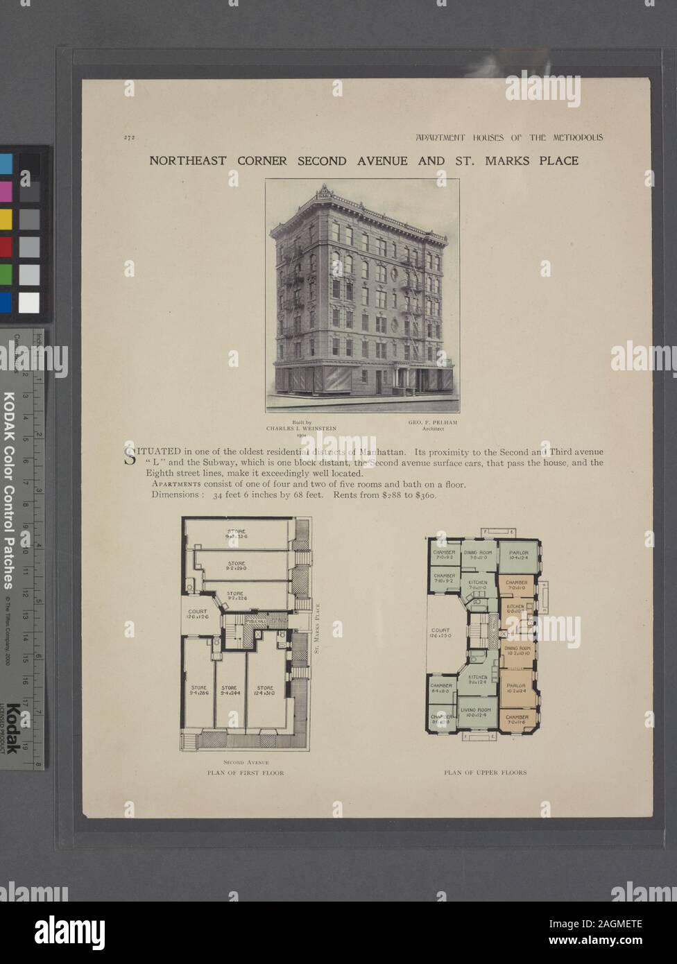 Includes index. Built by Charles I. Weinstein, 1904 / Architect - Geo ...