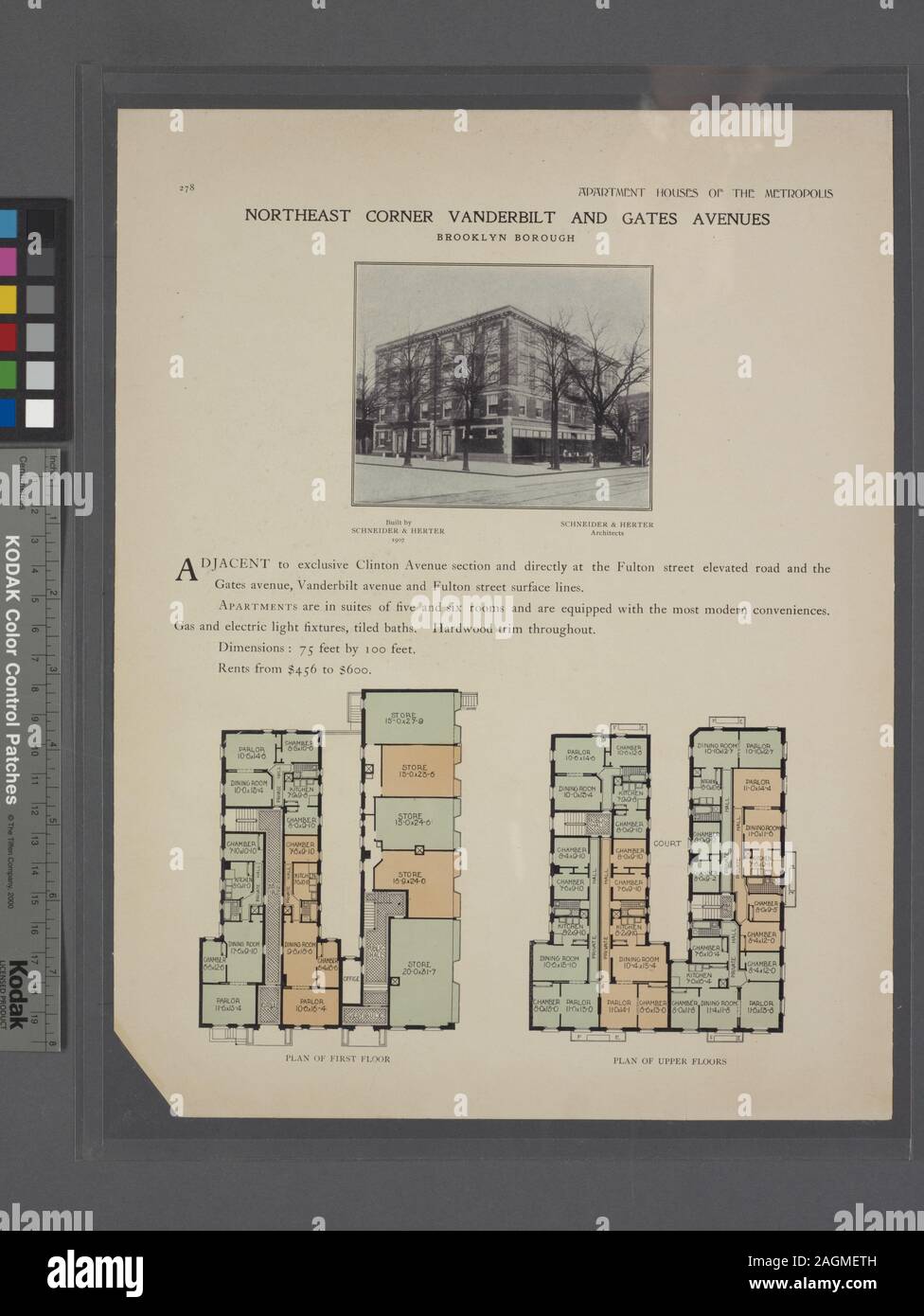 Includes index. Built by Schneider & Herter, 1907 / Architects ...