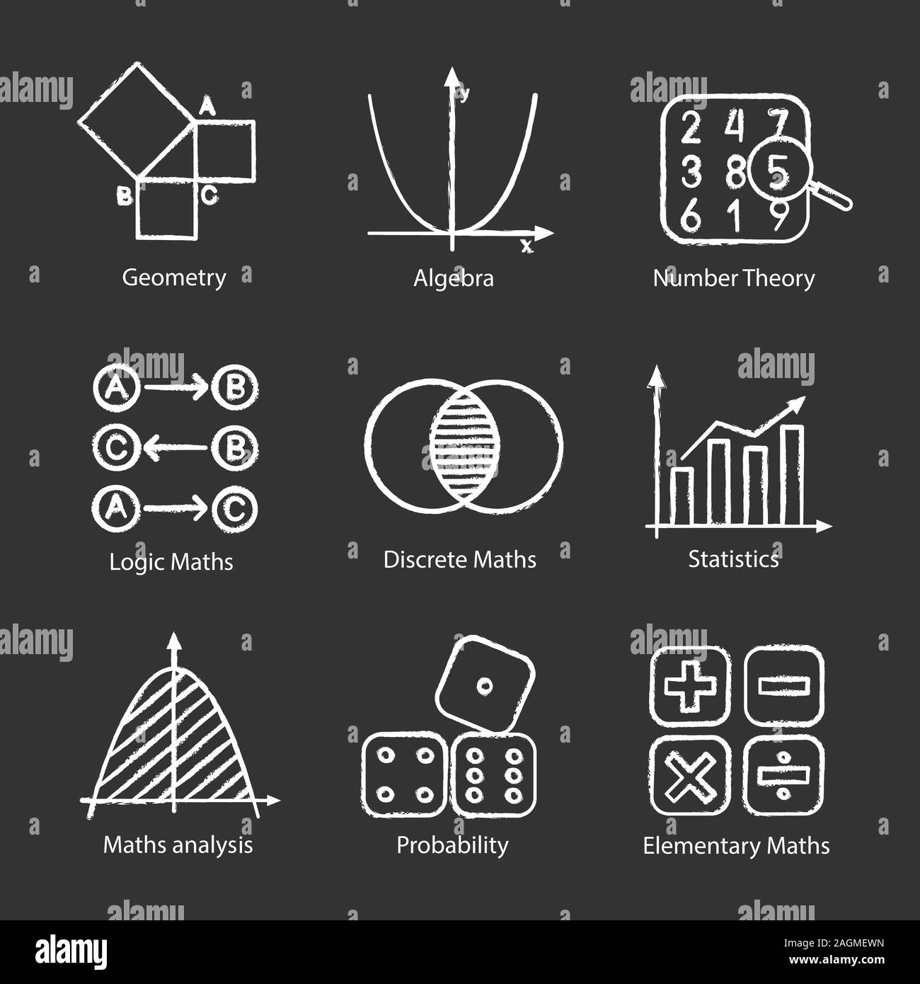Discrete probability Stock Vector Images - Alamy