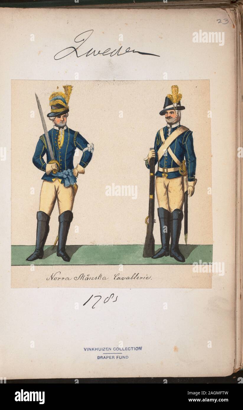 Norway and Sweden soldier, 1783.; Norway and Sweden soldier, 1783 Stock ...