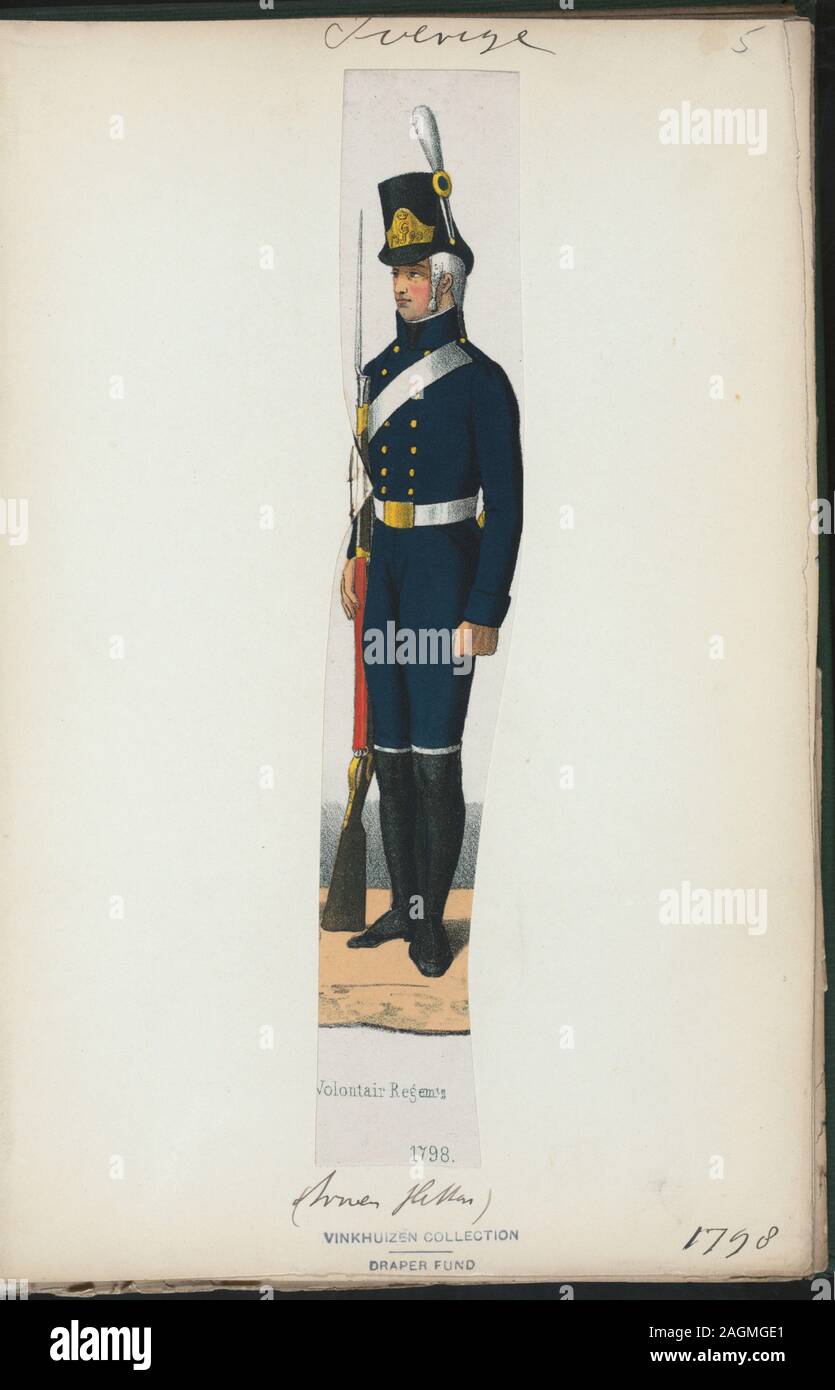 Norway and Sweden soldier, 1797-1799.; Norway and Sweden soldier, 1797 ...