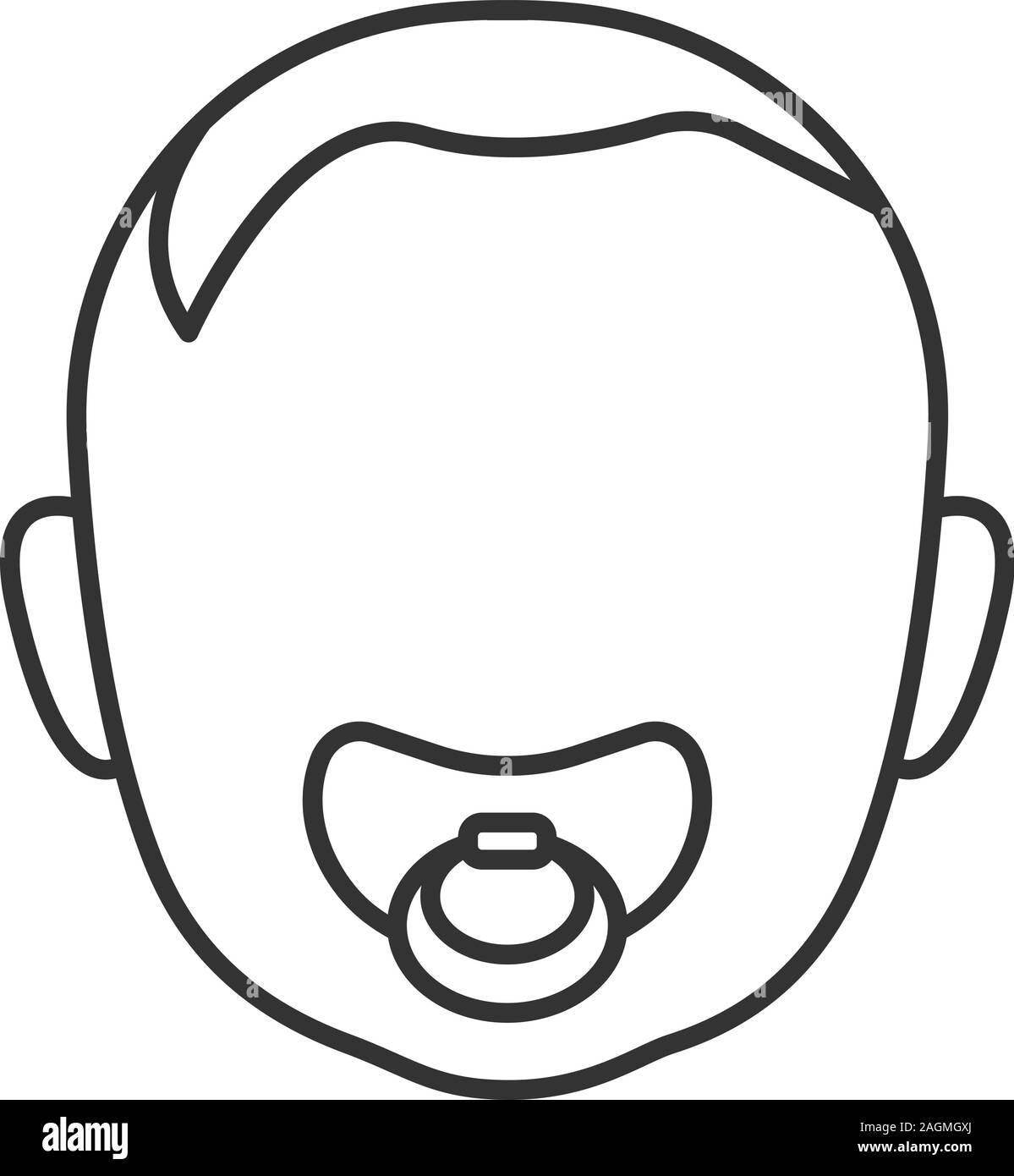 Baby Pacifier Outline