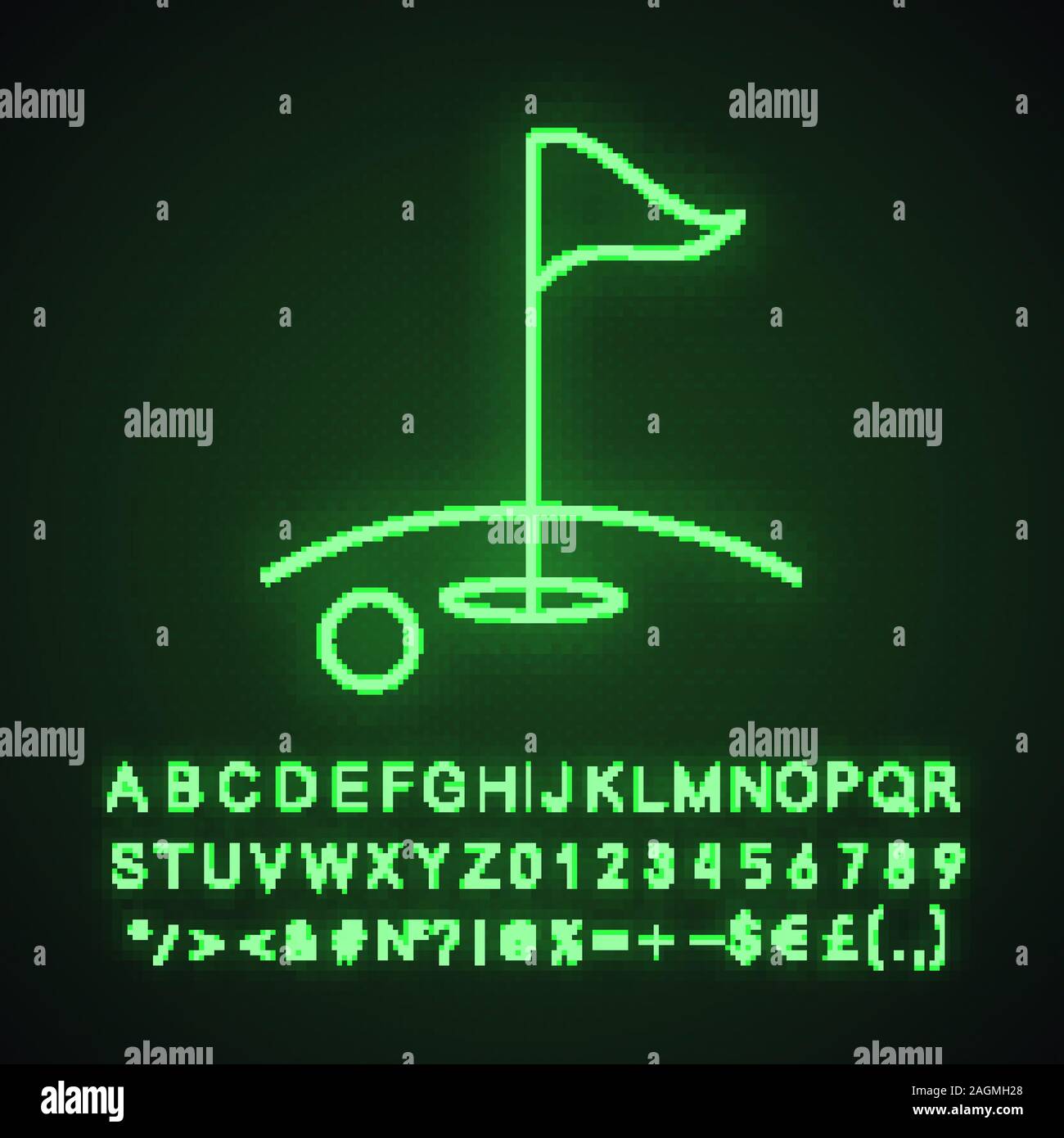 Neon golf course hi-res stock photography and images - Alamy