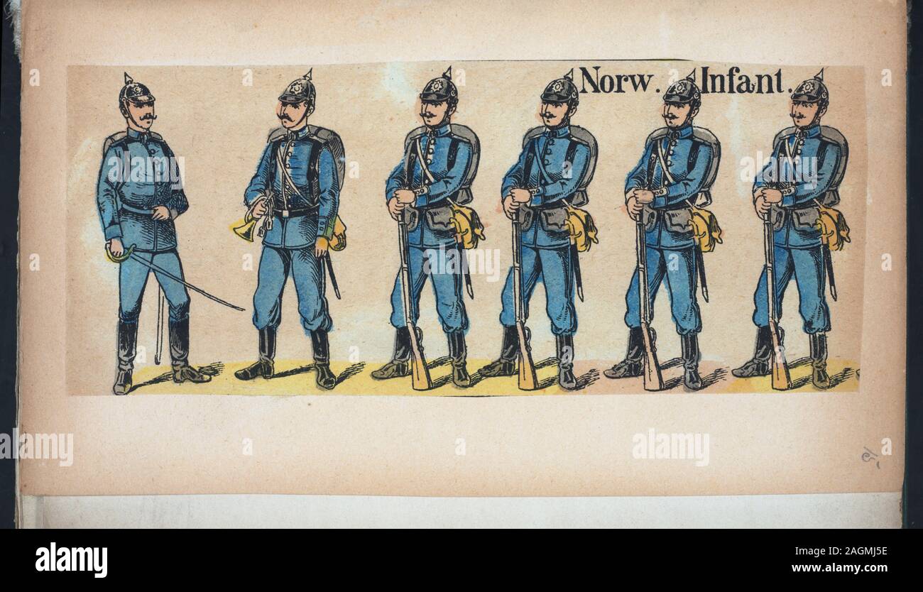Norway and Sweden soldier, 1814.; Norway and Sweden soldier, 1814 Stock ...