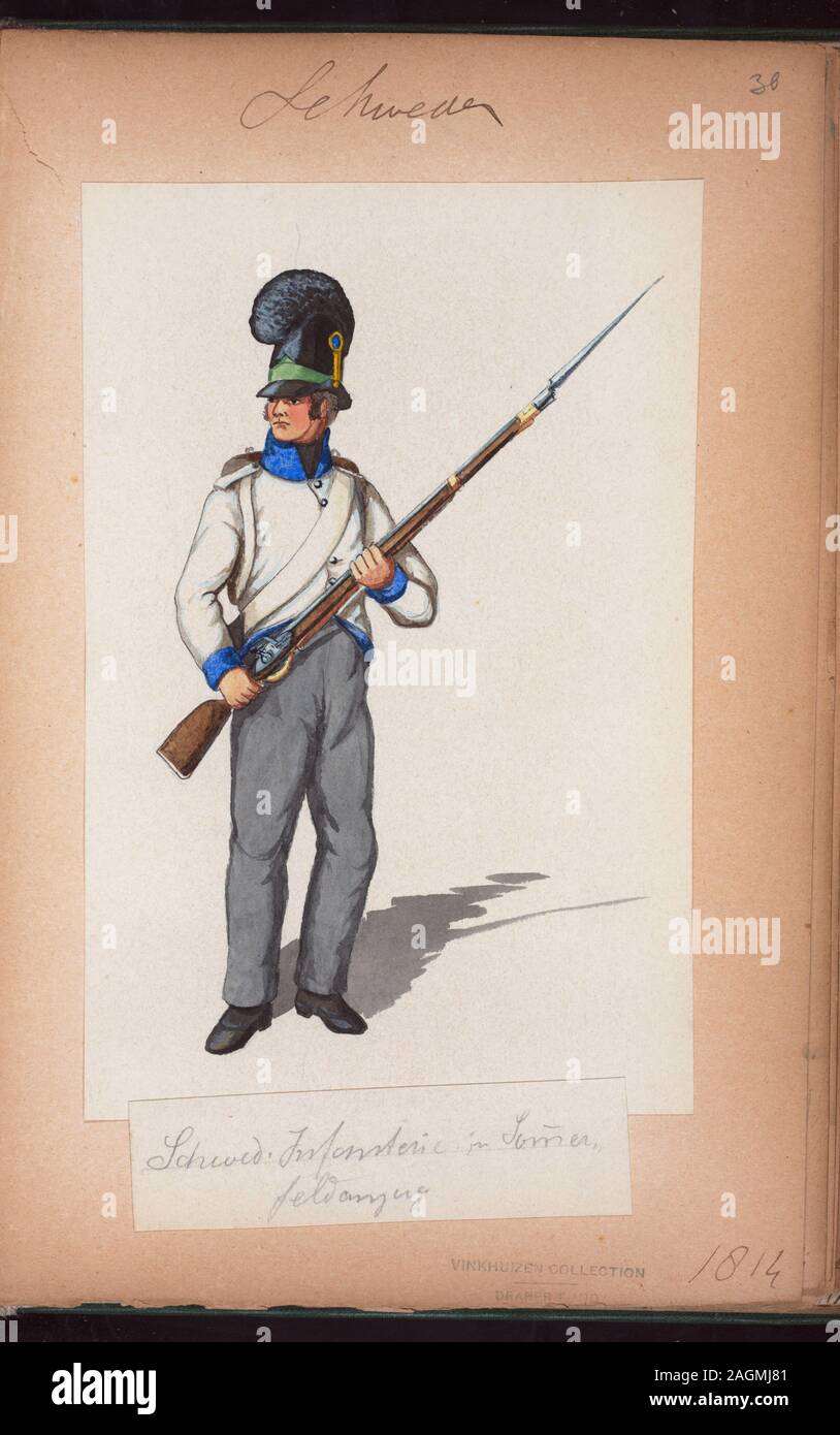 Norway and Sweden soldier, 1814.; Norway and Sweden soldier, 1814 Stock ...