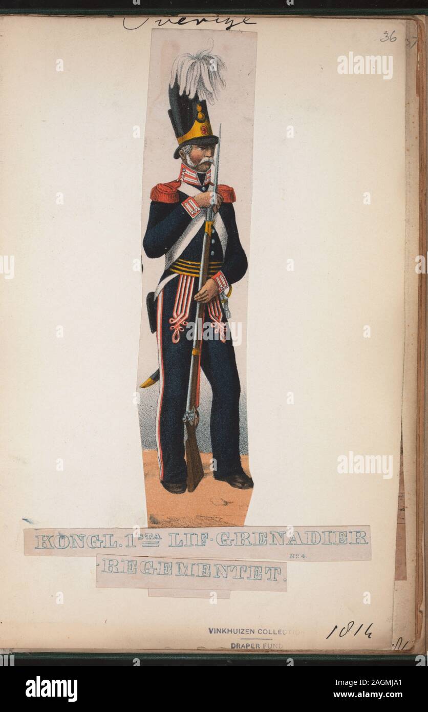 Norway and Sweden soldier, 1814.; Norway and Sweden soldier, 1814 Stock ...