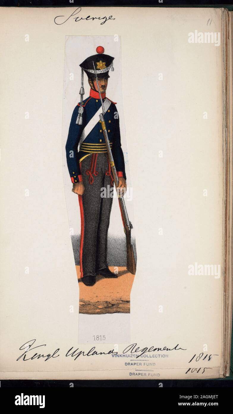 Norway and Sweden soldier, 1815.; Norway and Sweden soldier, 1815 Stock ...