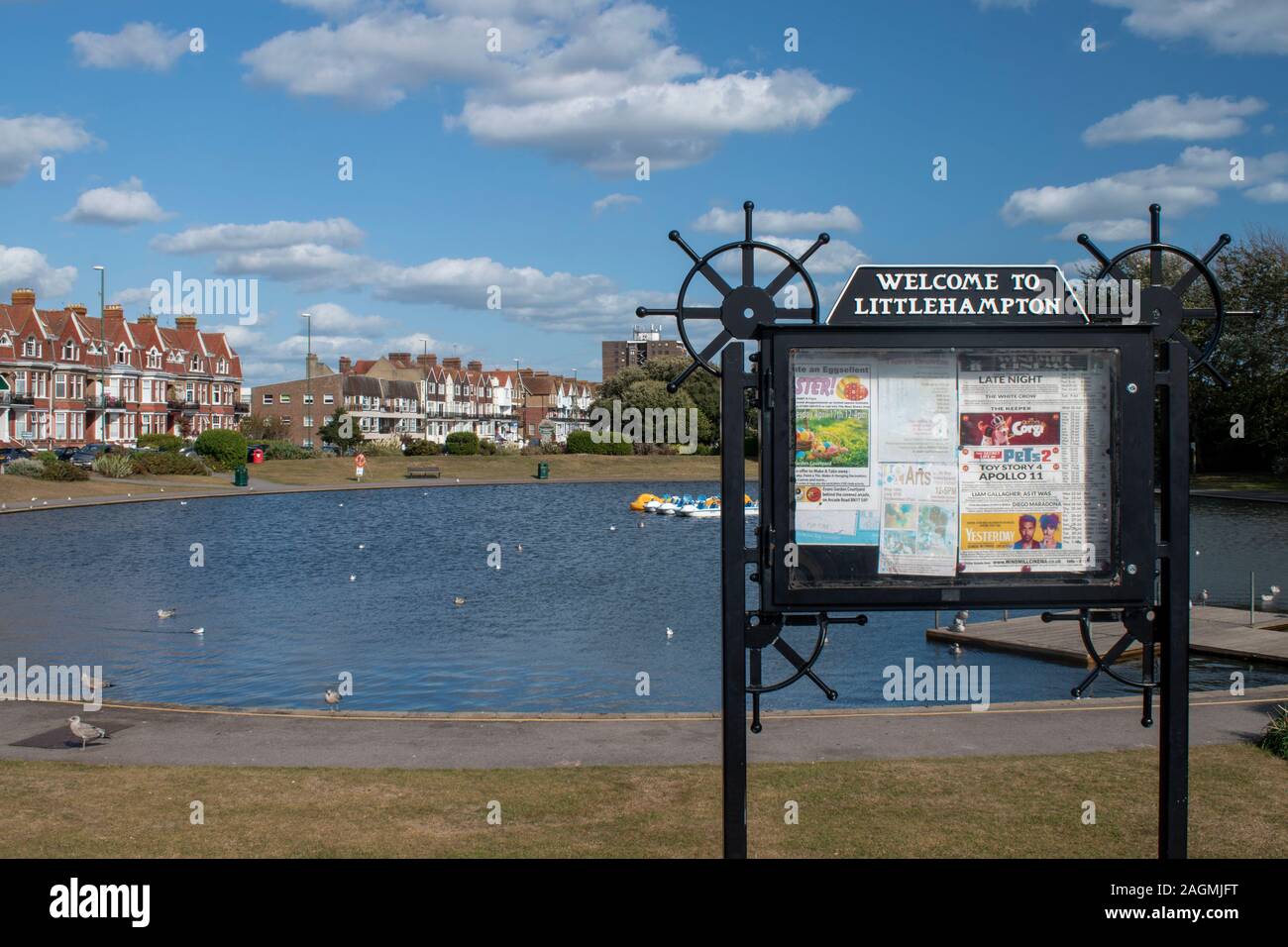 Littlehampton, West Sussex, UK, September 04, 2019. Welcome to ...