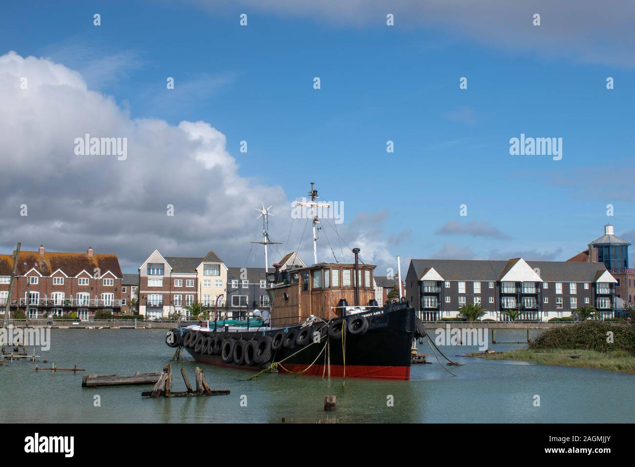 Littlehampton, West Sussex, UK, October 01, 2019, Wendy Ann 2 old tug ...