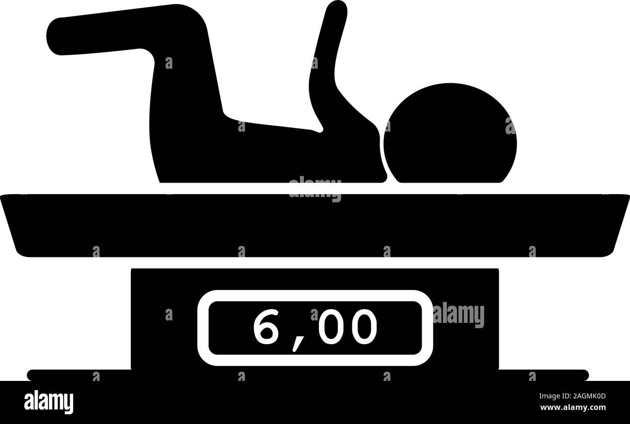 Baby growth newborn weighing Black and White Stock Photos & Images - Alamy