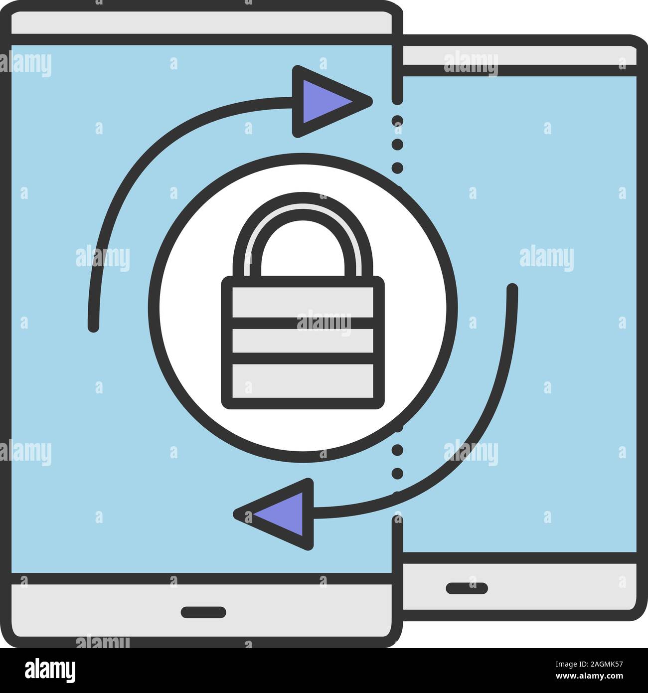 Sync passwords Stock Vector Images - Alamy