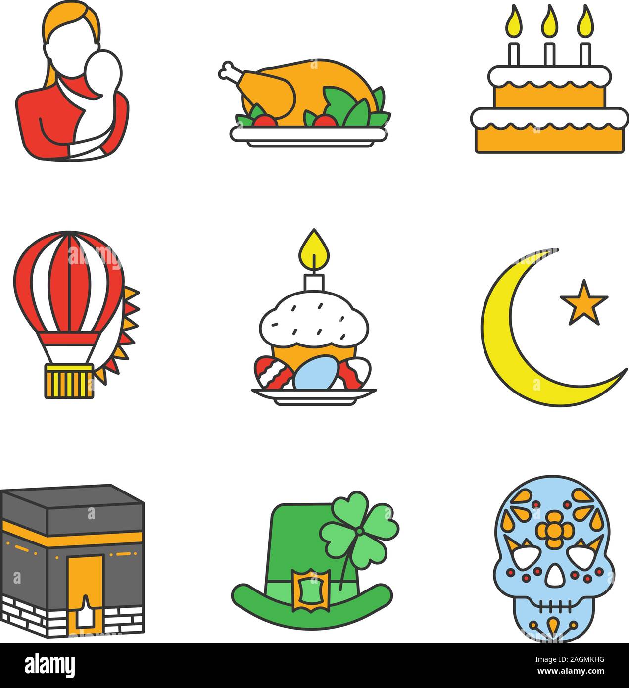 Vector de kaaba Stock Vector Images - Alamy