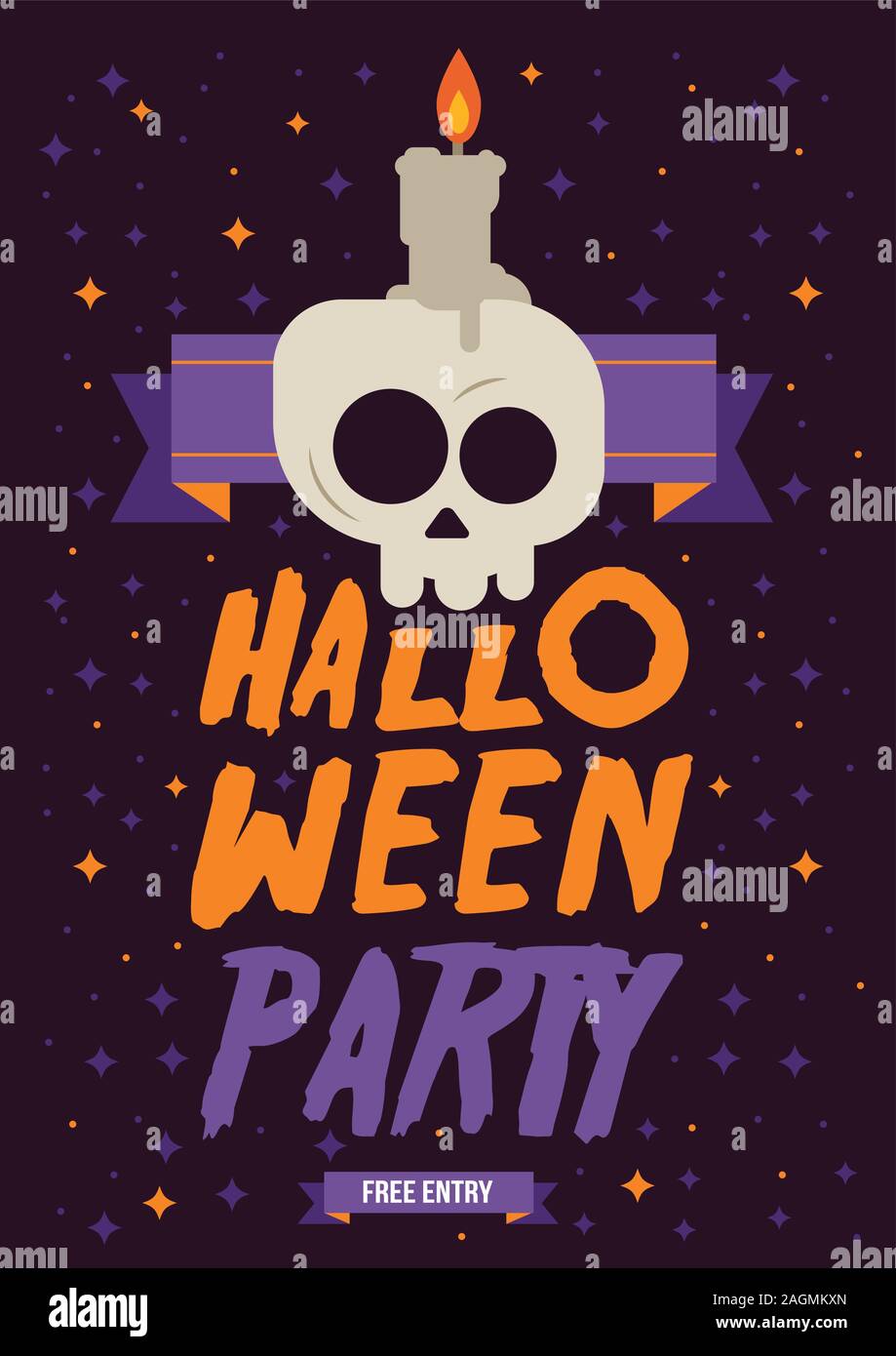Happy halloween purple greeting Stock Vector Images - Alamy